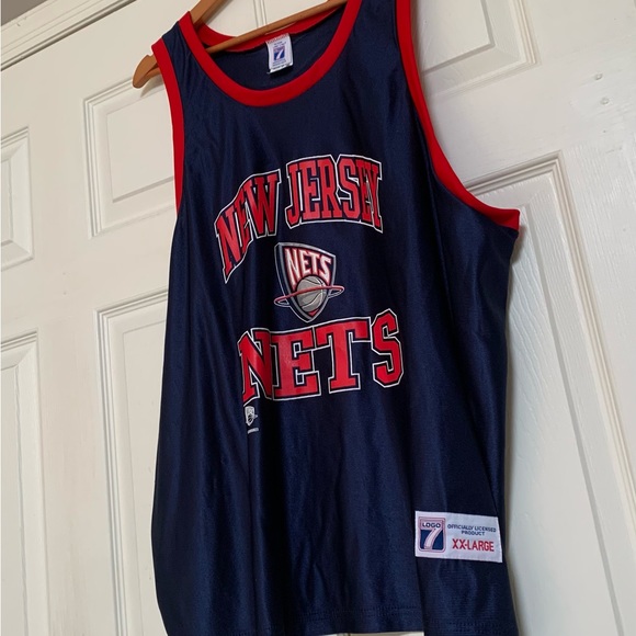 LOGO 7 | Shirts | Vintage 99s New Jersey Nets Logo 7 Jersey Brooklyn ...